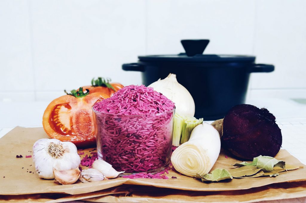 Arroz rosa cremoso con tomate o de la abuela - Noe Belog